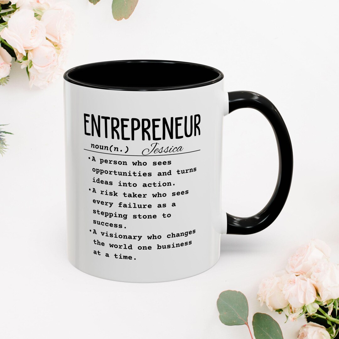 Business Owner Anniversary Gift | Entrepreneur Mug | Personalized Boss ...
