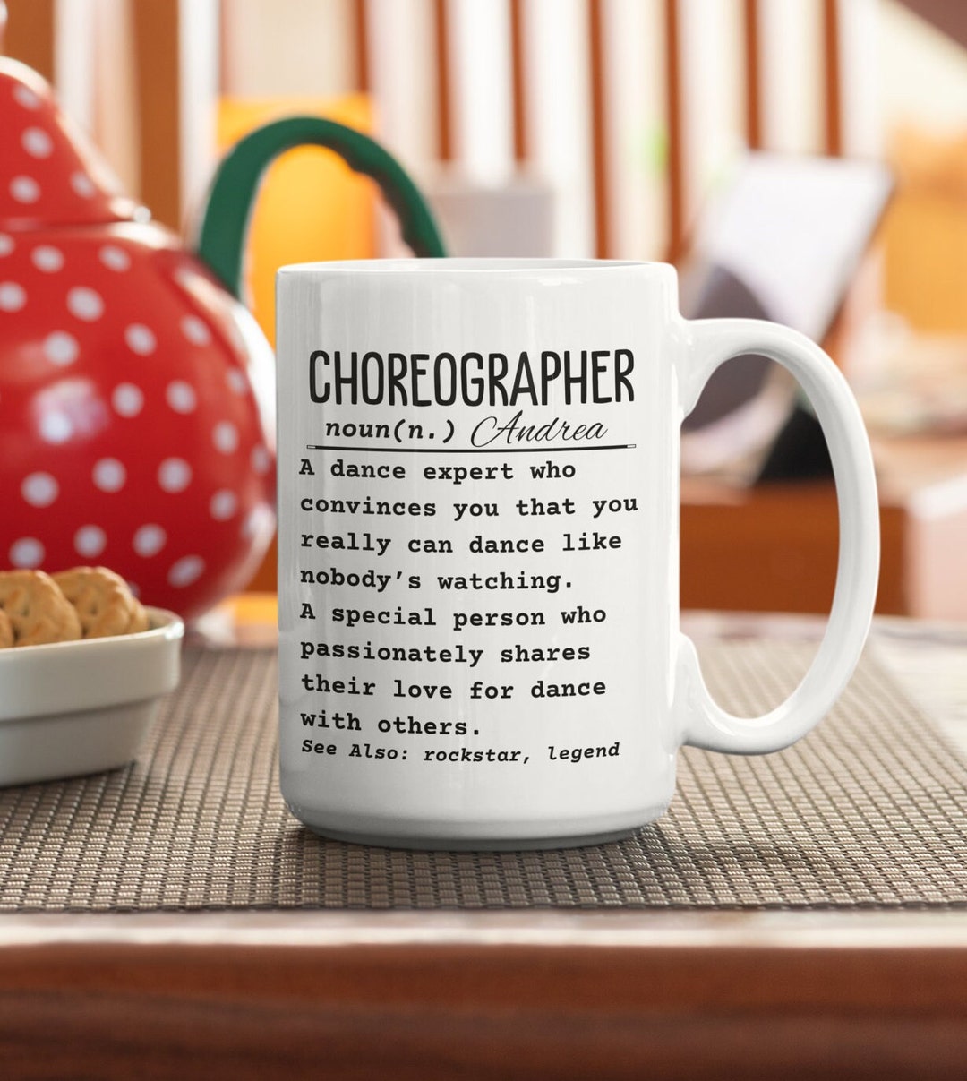 Choreographer Definition Mug | Dance Teacher Appreciation Gift - Etsy