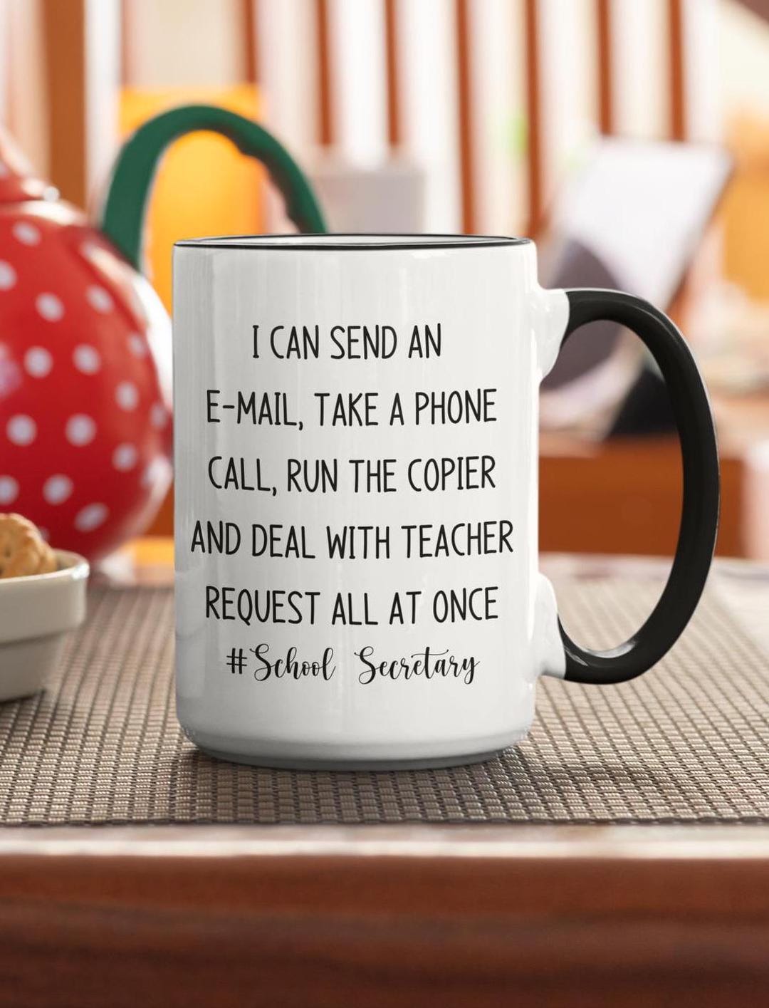 School Secretary Mug, Office Mug, Teacher Mug, Secretary Gift, School ...