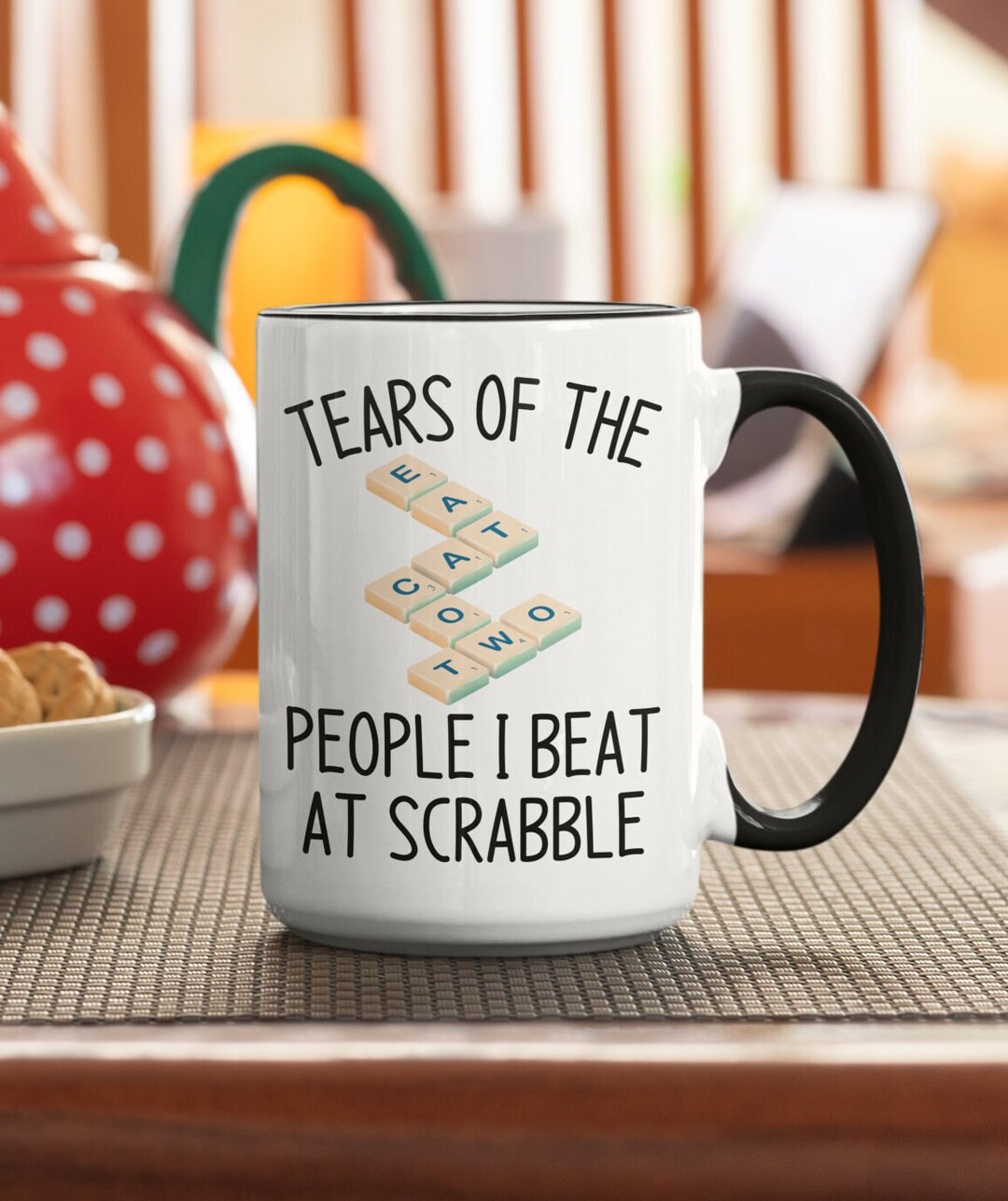 Word Nerd Mug | Scrabble Custom Mug | Funny Coffee Mug | Love Scrabble ...