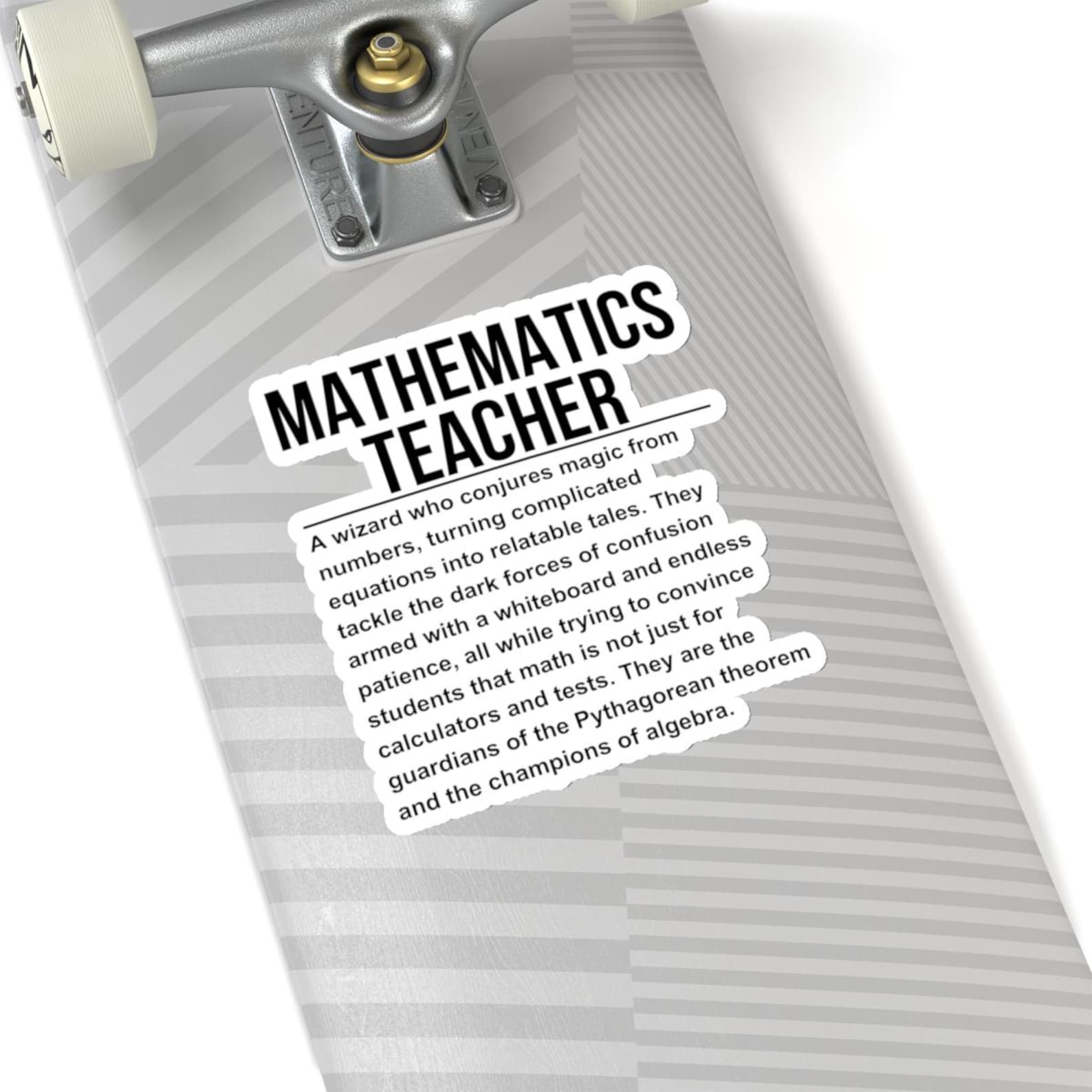 Math Teacher Sticker, Funny Math Quote, Classroom Decor Sticker, Math ...