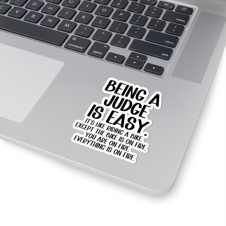 Judge Sticker, Courtroom Decal, Legal Sticker, Justice Decal, Judge ...