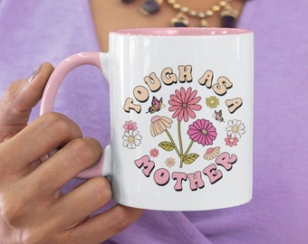 Strong as a Mother Glossy White Mug - Etsy
