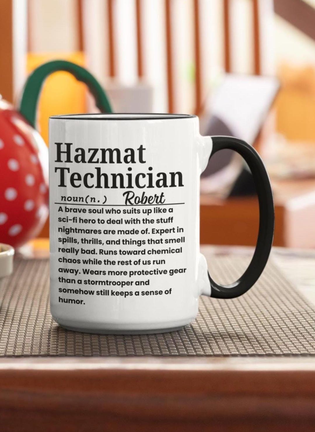 Custom Hazmat Tech Mug: Funny Gift for Hazmat Workers - Etsy