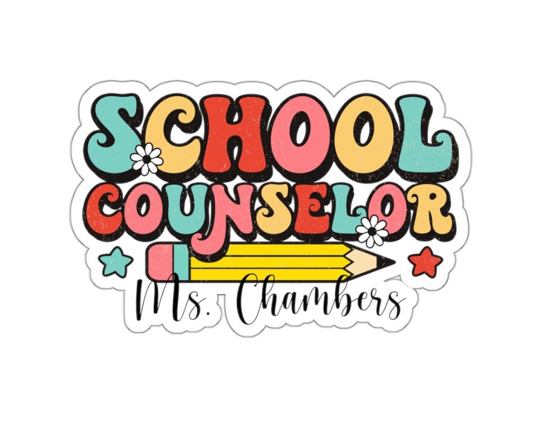 School Counselor Sticker | Mental Health Awareness | School ...