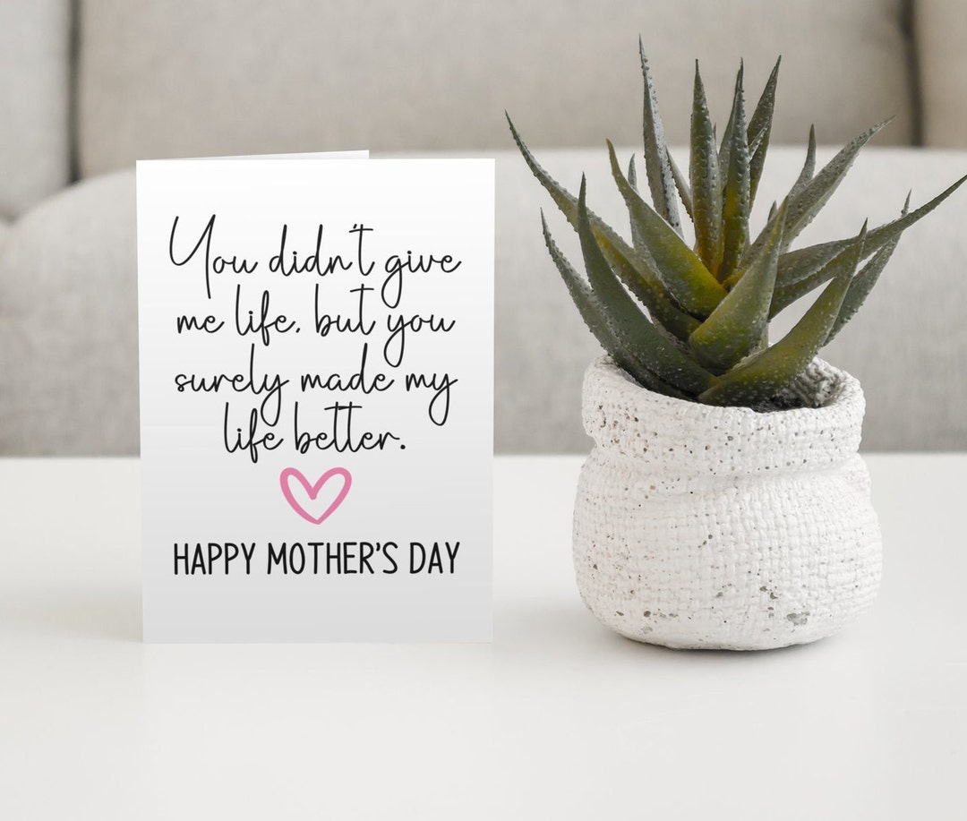 Bonus Mom Ts Stepmum Card Stepmom Card S Day Card Bonus Mom Mother