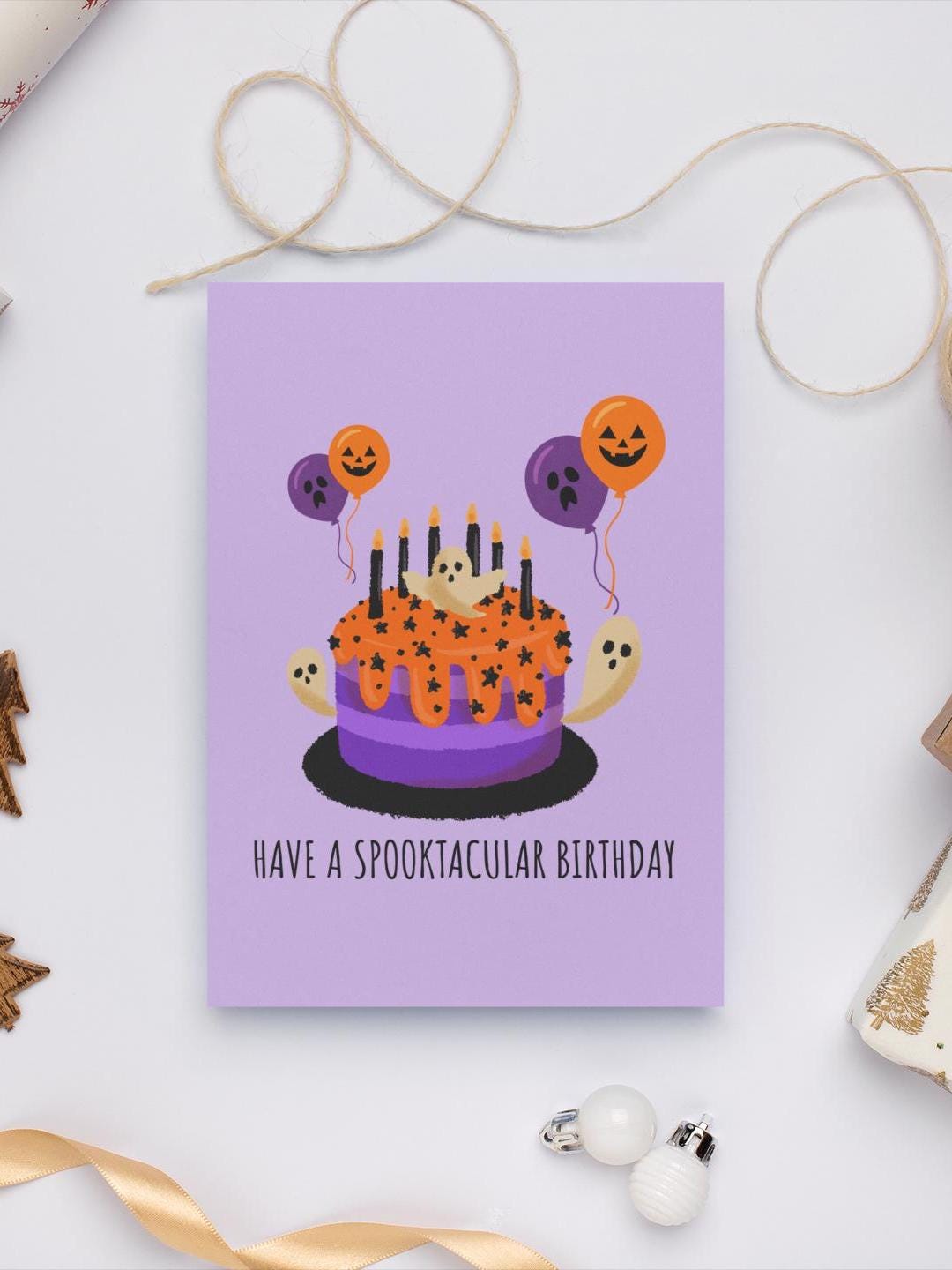 Have a Spooktacular Birthday Card, Printable Halloween Birthday ...