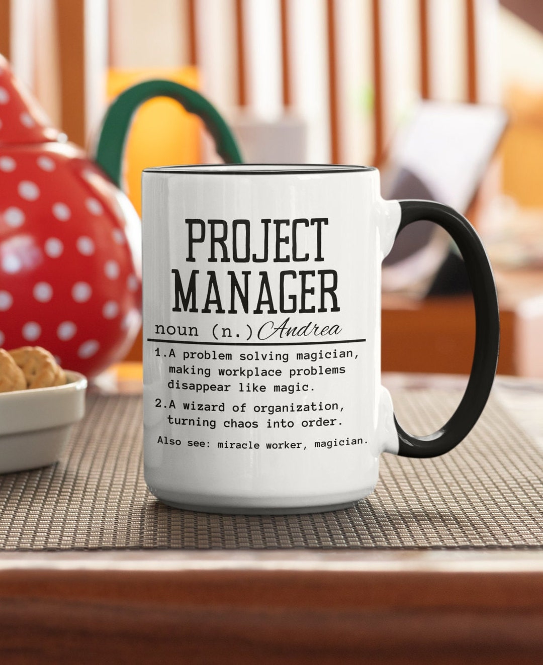 Project Manager Gift Manager Birthday Custom Name Travel Mug Work Team ...
