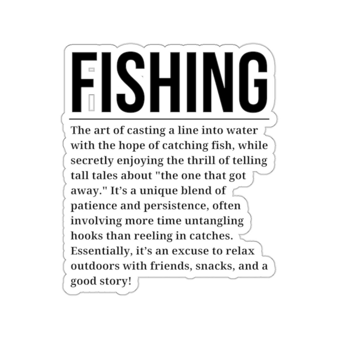 Fishing Sticker, Angler Decal, Outdoor Gear, Fishing Art, Tackle Box ...