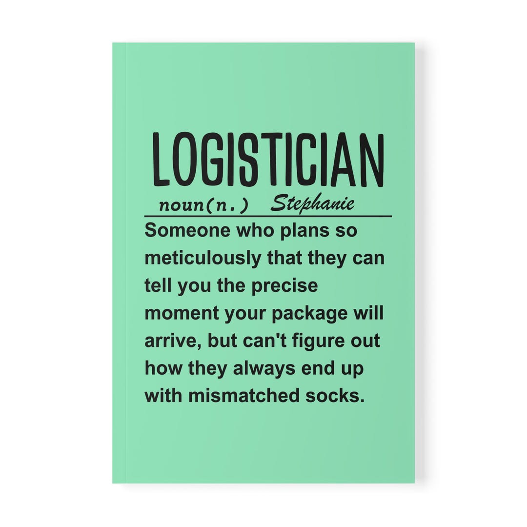 Logistics Notebook | Logistician Gift | Logistics Manager | Logistics ...