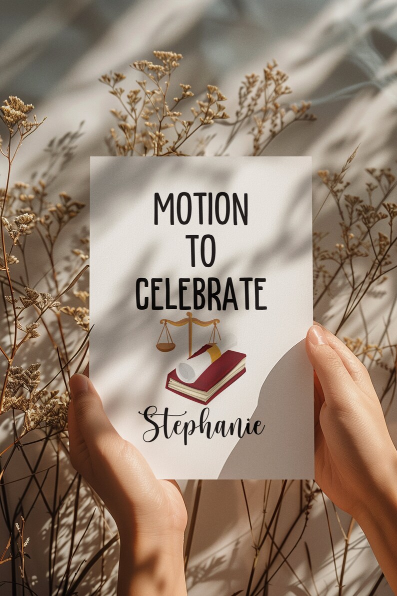 Lawyer Graduation Card | 2024 Graduation Party Card | New Attorney Card ...
