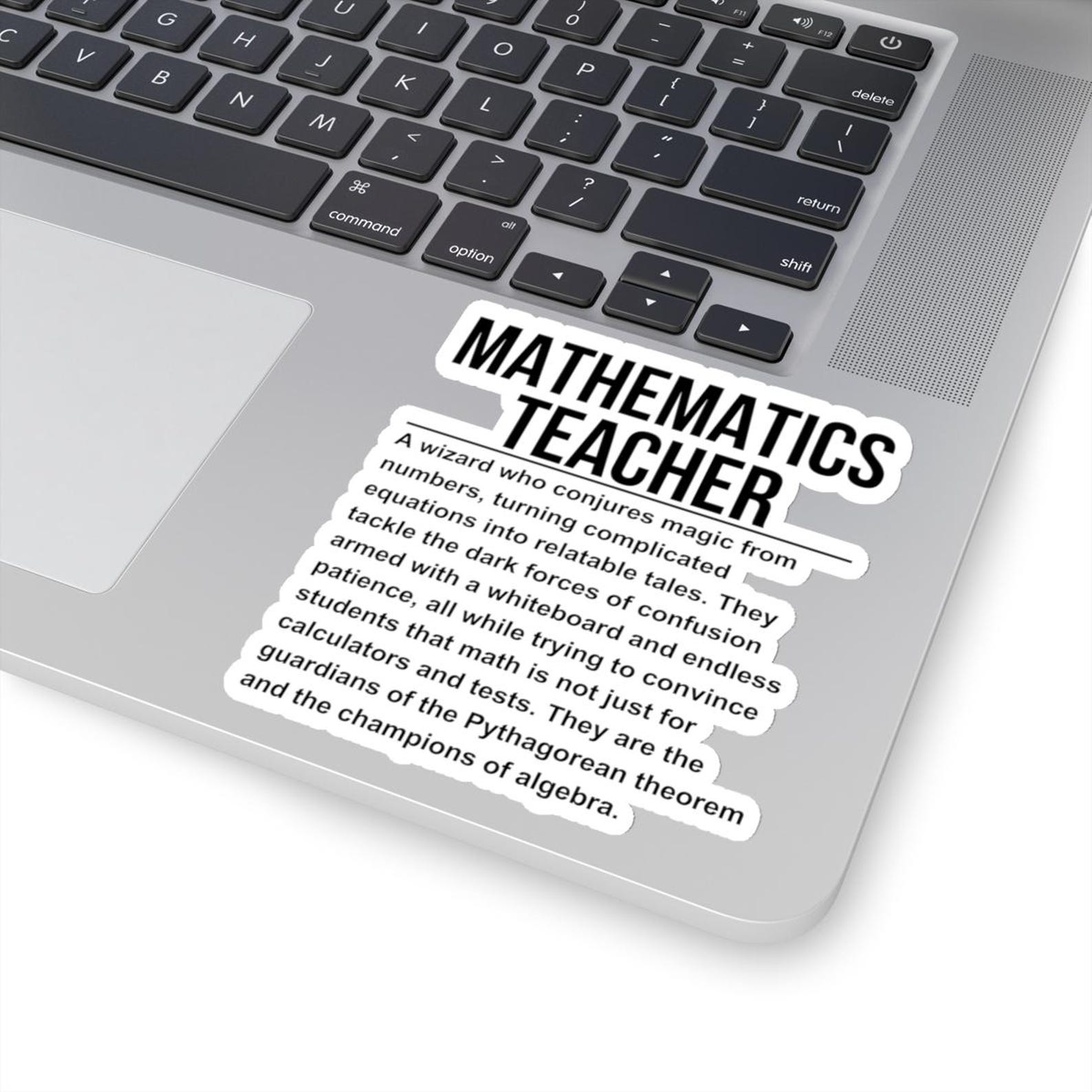 Math Teacher Sticker, Funny Math Quote, Classroom Decor Sticker, Math ...
