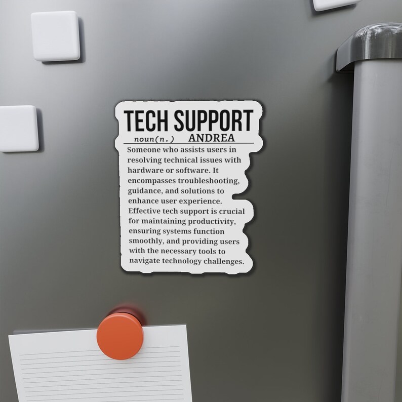Tech Support Magnet, Home Office Decor, Tech Help Guide ...