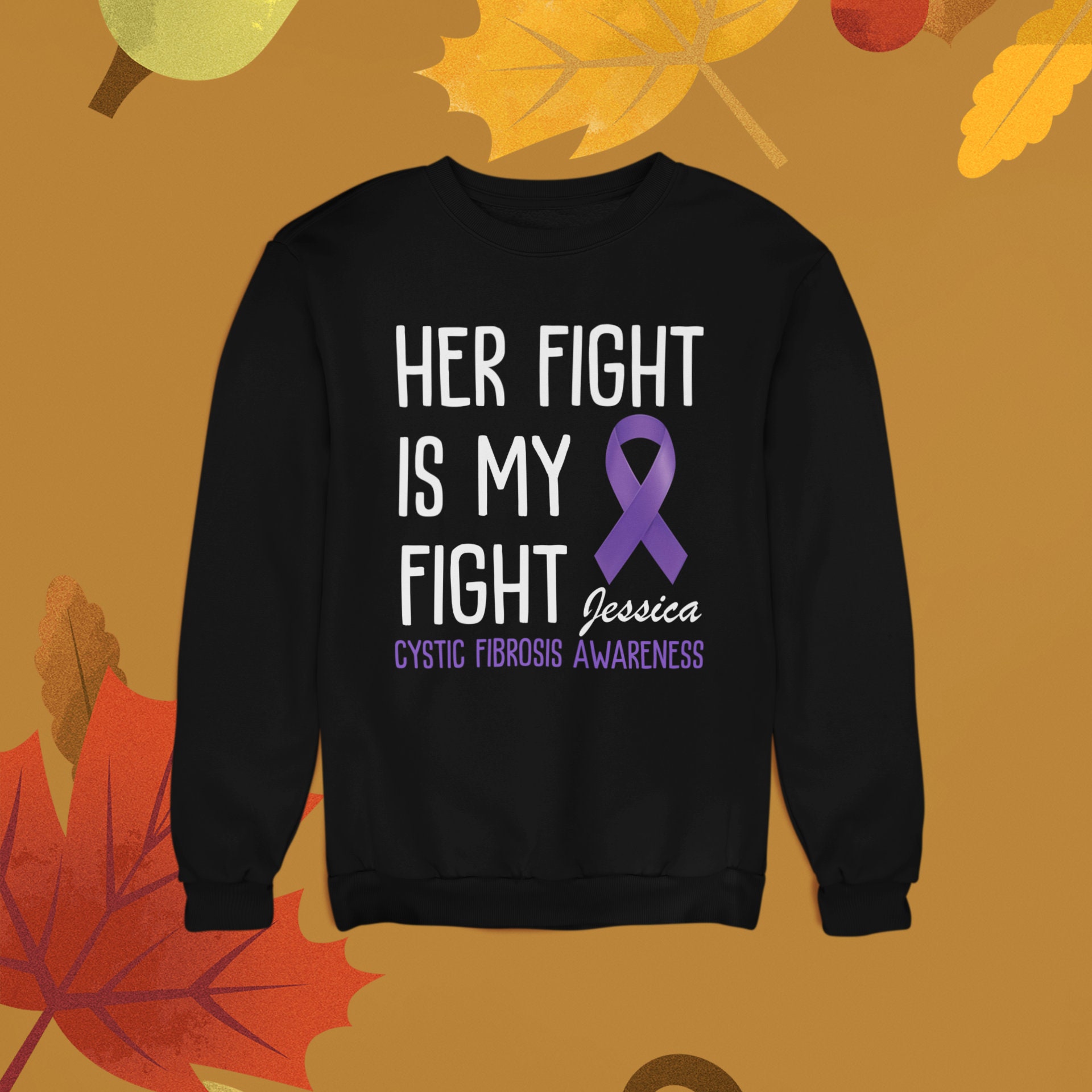 Cystic Fibrosis Warrior Lung Cancer Rainbow Cystic Fibrosis Awareness Support Sweatshirt Just ...