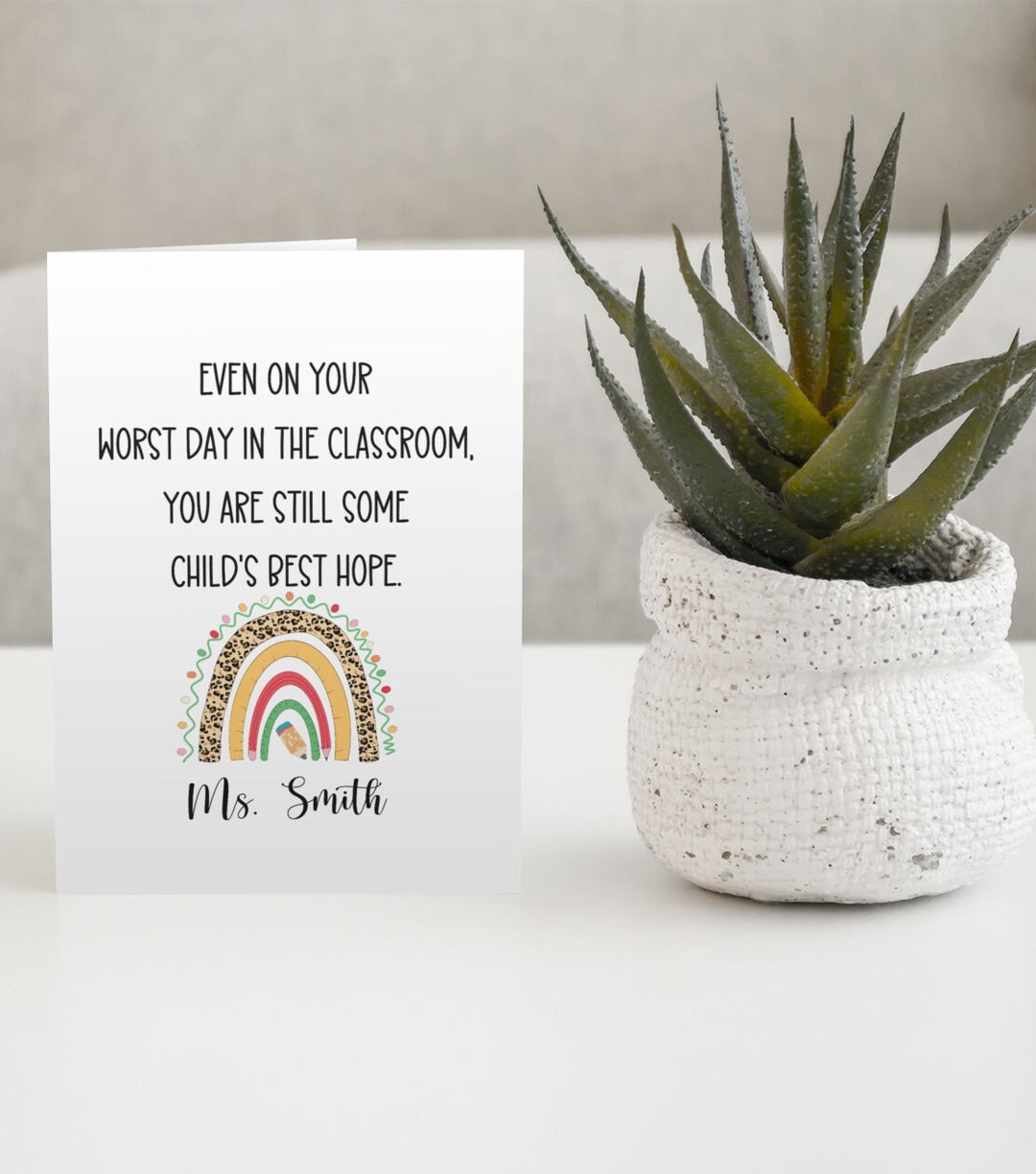 Instant Download | Teacher Appreciation Gift Printable | Thank You ...