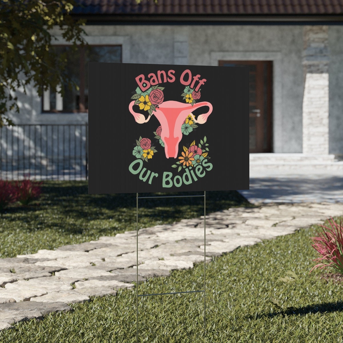 Bans off Our Bodies Yard Sign, Pro Roe Yard Sign, Rbg Yard Sign - Etsy