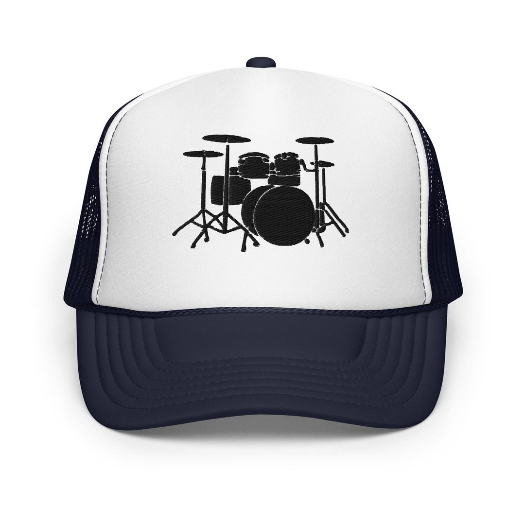 Drummer Embroidery Hat, Music Lover Cat - Etsy