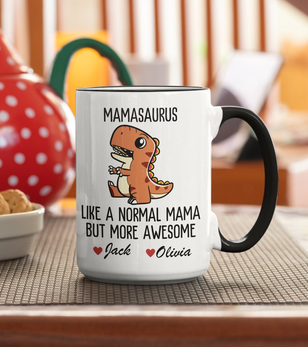 Dinosaur Mug | Cute Mother's Day Dino Gift Idea for Dinosaur Mom ...