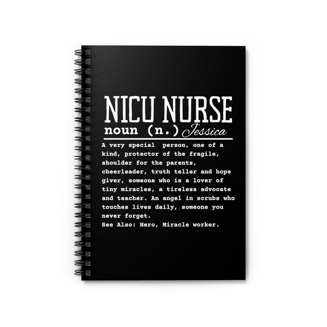 Neonatal Nurse Notebook | Nicu Nurse Gift | Nicu Nurse Notes | Nurse ...