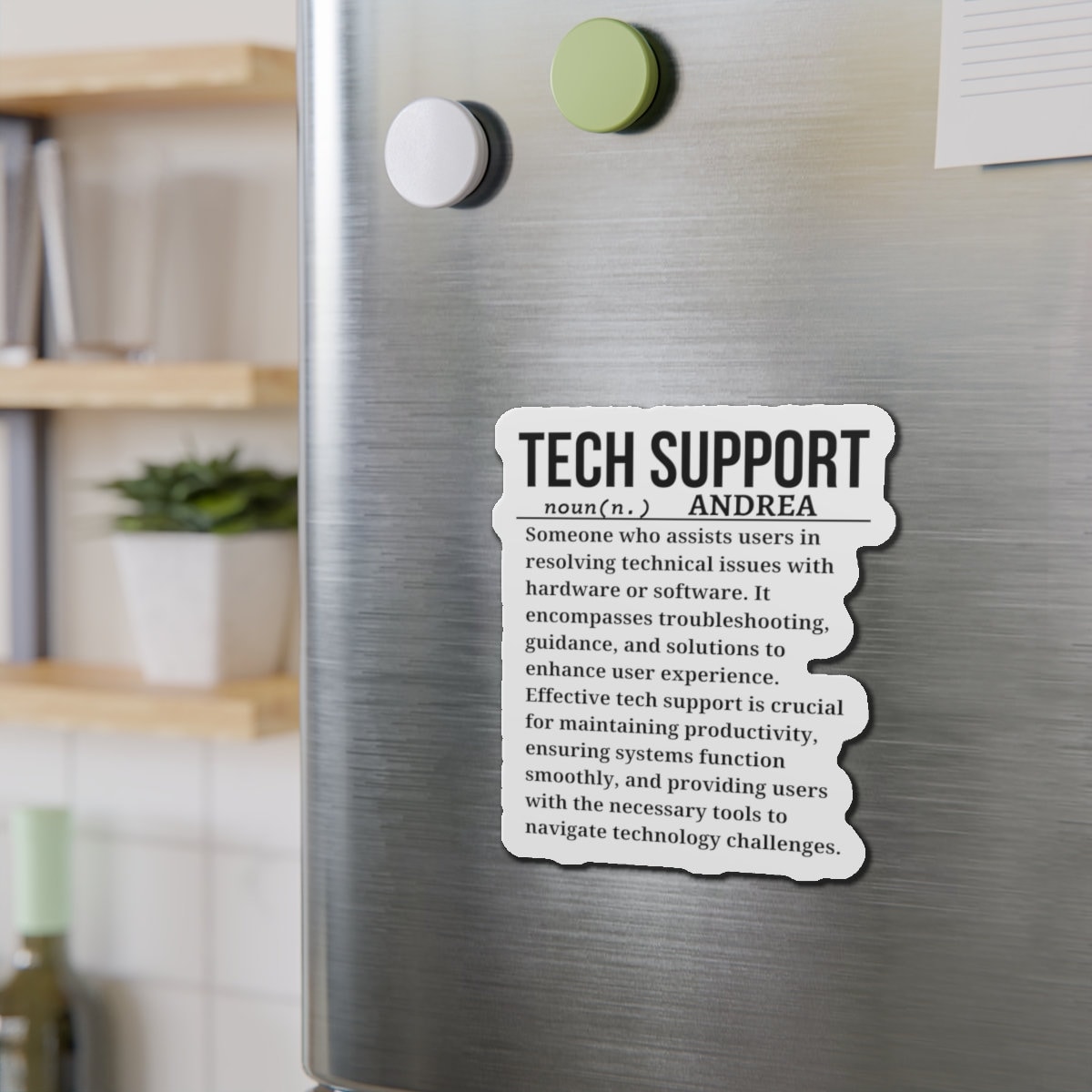 Tech Support Magnet, Home Office Decor, Tech Help Guide ...