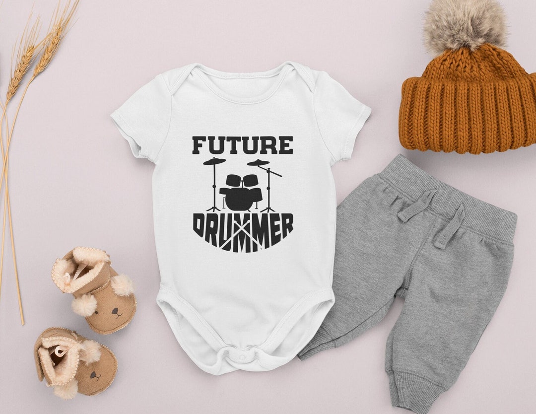 Baby Drummer Outfit, Cute Baby Clothes, Drummer Gift, Music Baby Wear ...