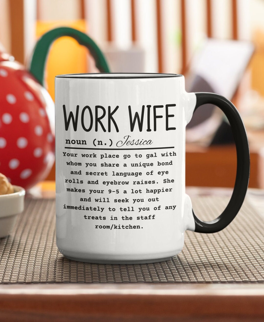 Work Wife Definition Mug | Funny Coworker Gift - Etsy
