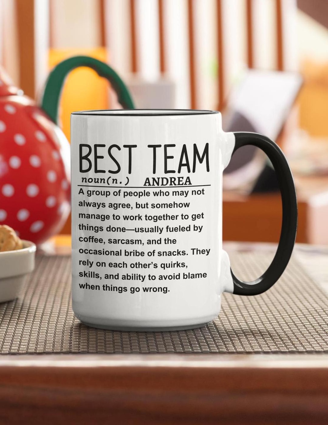 Best Team Mug, Team Gift, Office Mug, Team Coffee Mug, Funny Team Mug ...