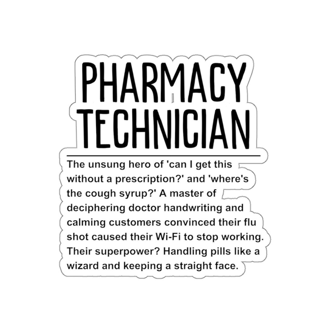 Pharmacy Technician Sticker | Pharmacy Technician Gift | Pharmacy ...