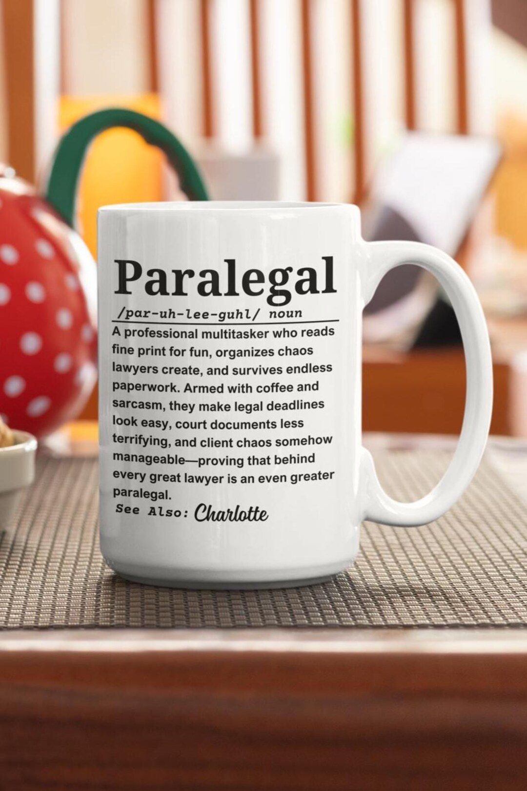 Paralegal Mug, Funny Legal Assistant Gift, Office Law Team Mug, Lawyer ...