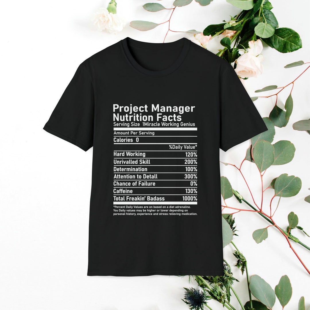 Gift for Project Manager Manager Tshirt Manager Tee Team Gift Funny ...