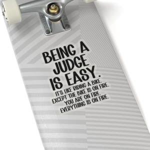 Judge Sticker, Courtroom Decal, Legal Sticker, Justice Decal, Judge ...