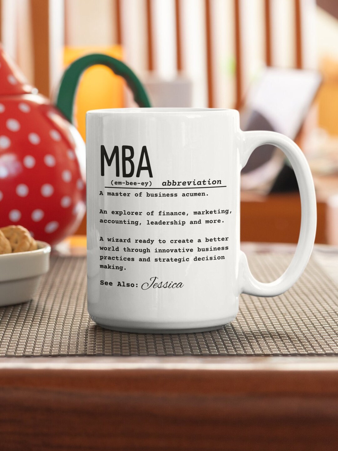 MBA Definition Mug | Masters Graduation Gift - Etsy