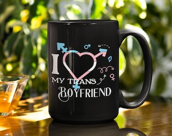 Transgender Gift. Transgender Mug. Trans Black Mug. Trans Gifts. LGBT ...