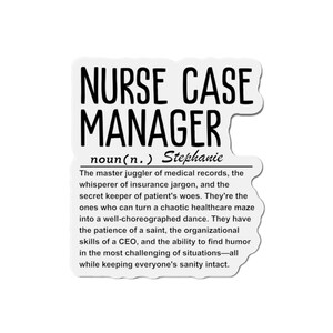 Nurse Sticker | Staff Appreciation | Funny Nurse Magnet | Case Manager ...