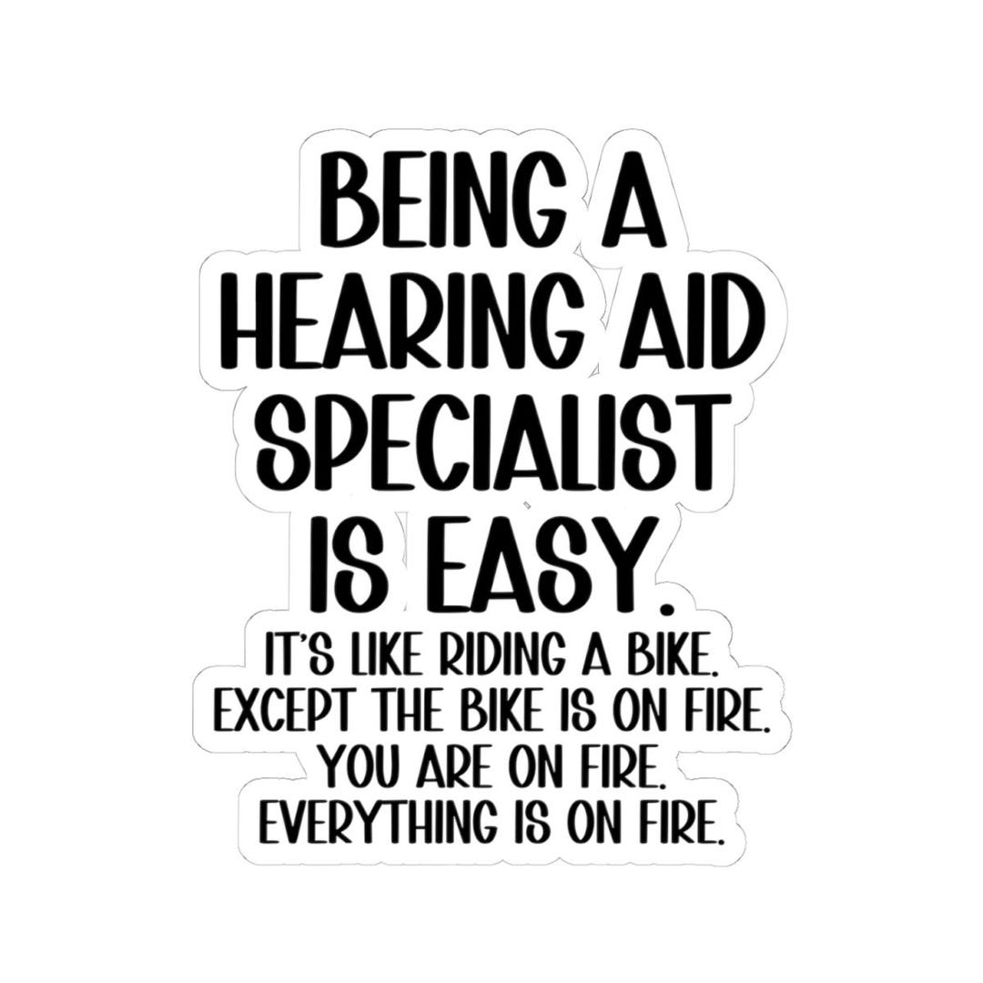Hearing Aid Sticker, Audiologist Sticker, Hearing Specialist, Gift for ...