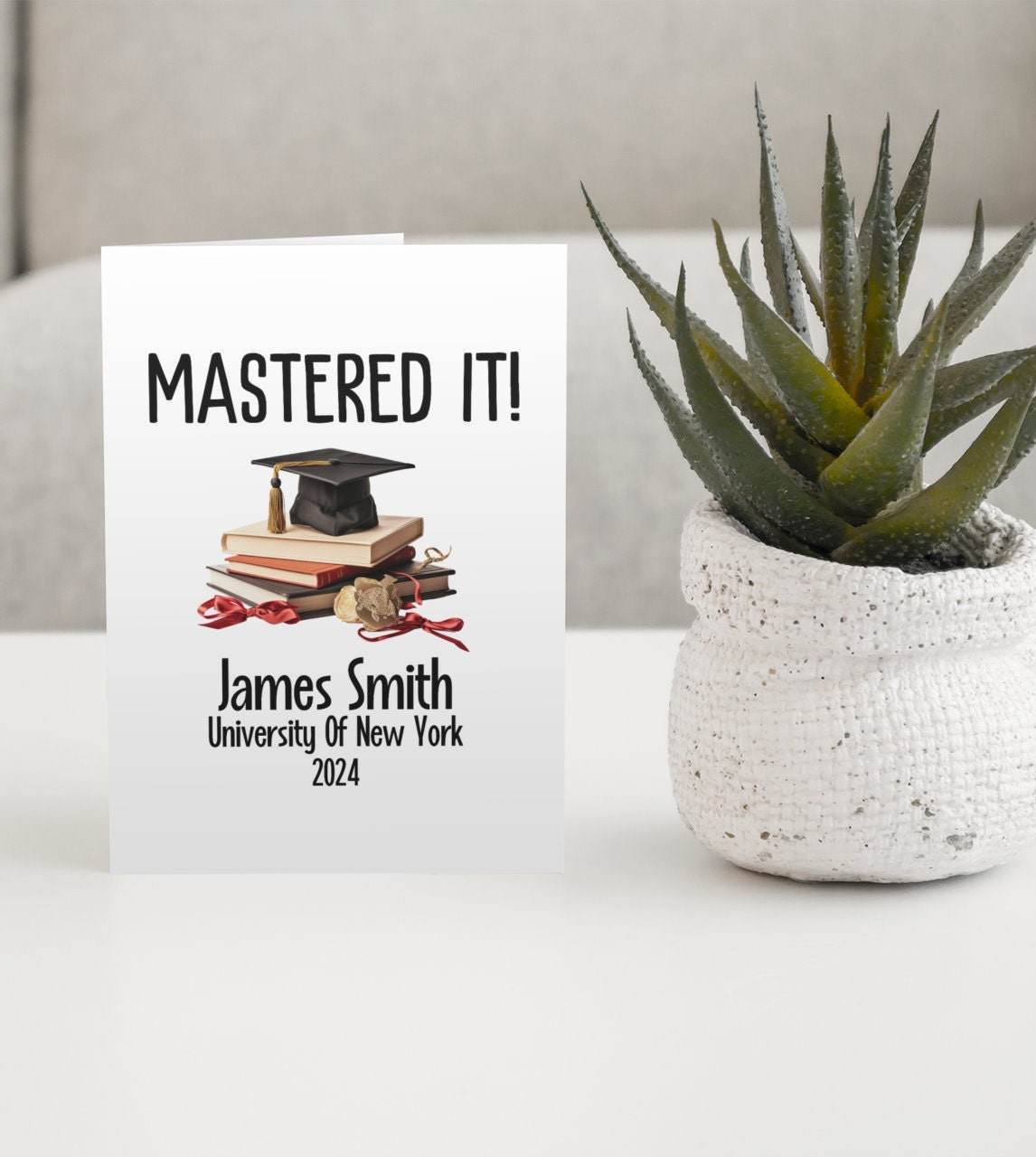 Masters Degree Card | Mastered It Card| Masters Degree Gift | Digital Download | Mba Graduation ...