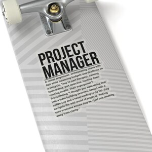Project Manager Sticker, Gifts for Managers, Project Management, Desk ...