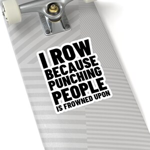 Rowing Sticker, Crew Decal, Boating Gear, Rowing Gifts, Water Sports ...