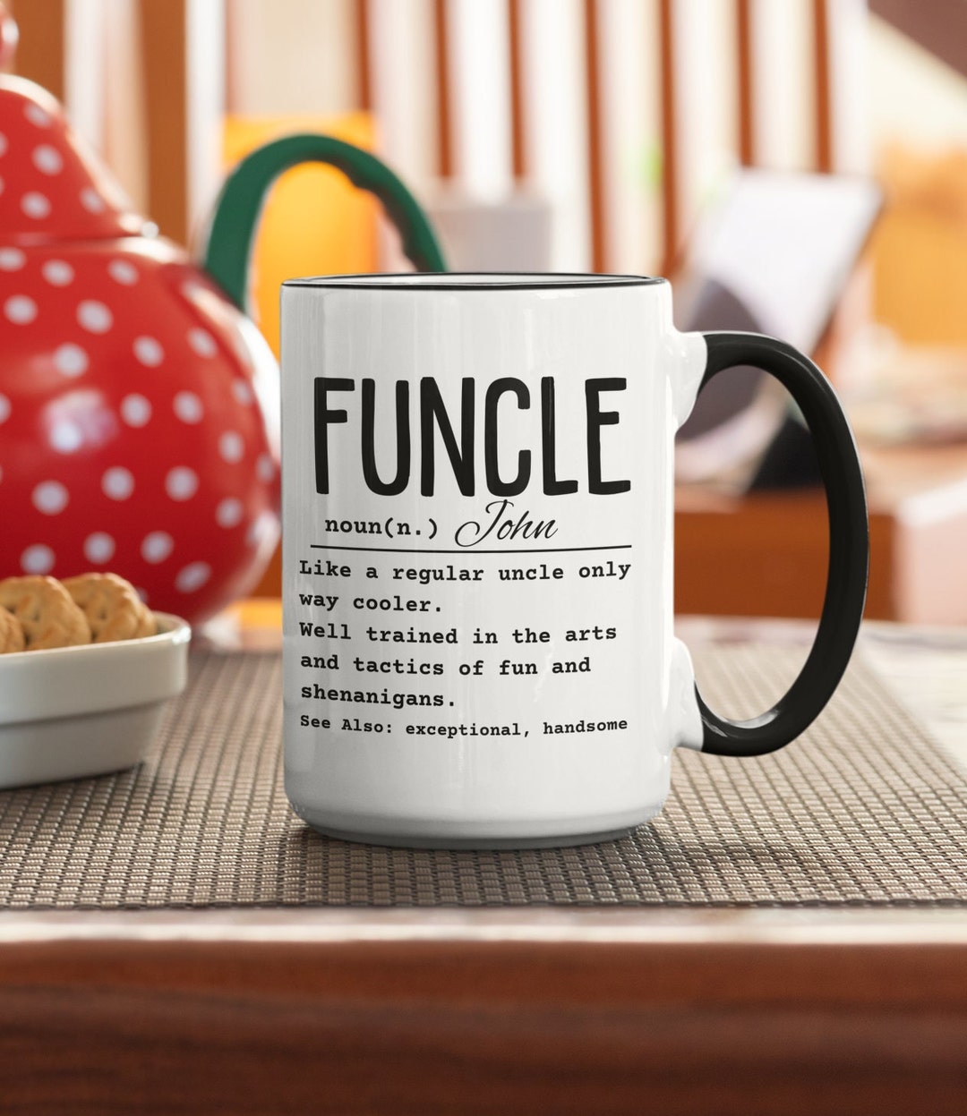 New Uncle | Best Uncle Ever | Funcle Definition Mug | Uncle Mug ...