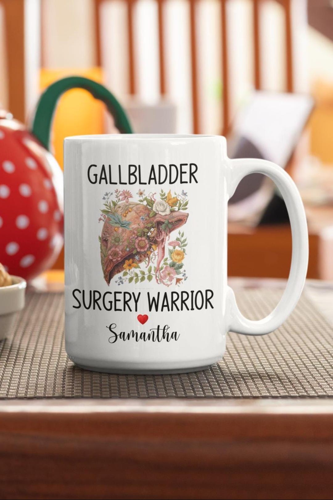 Gallbladder Surgery Warrior Mug, Funny Get Well Soon Coffee Cup, Post ...