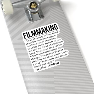 Film Stickers, Movie Decor, Cinema Art, Filmmaker Gift, Video Stickers ...