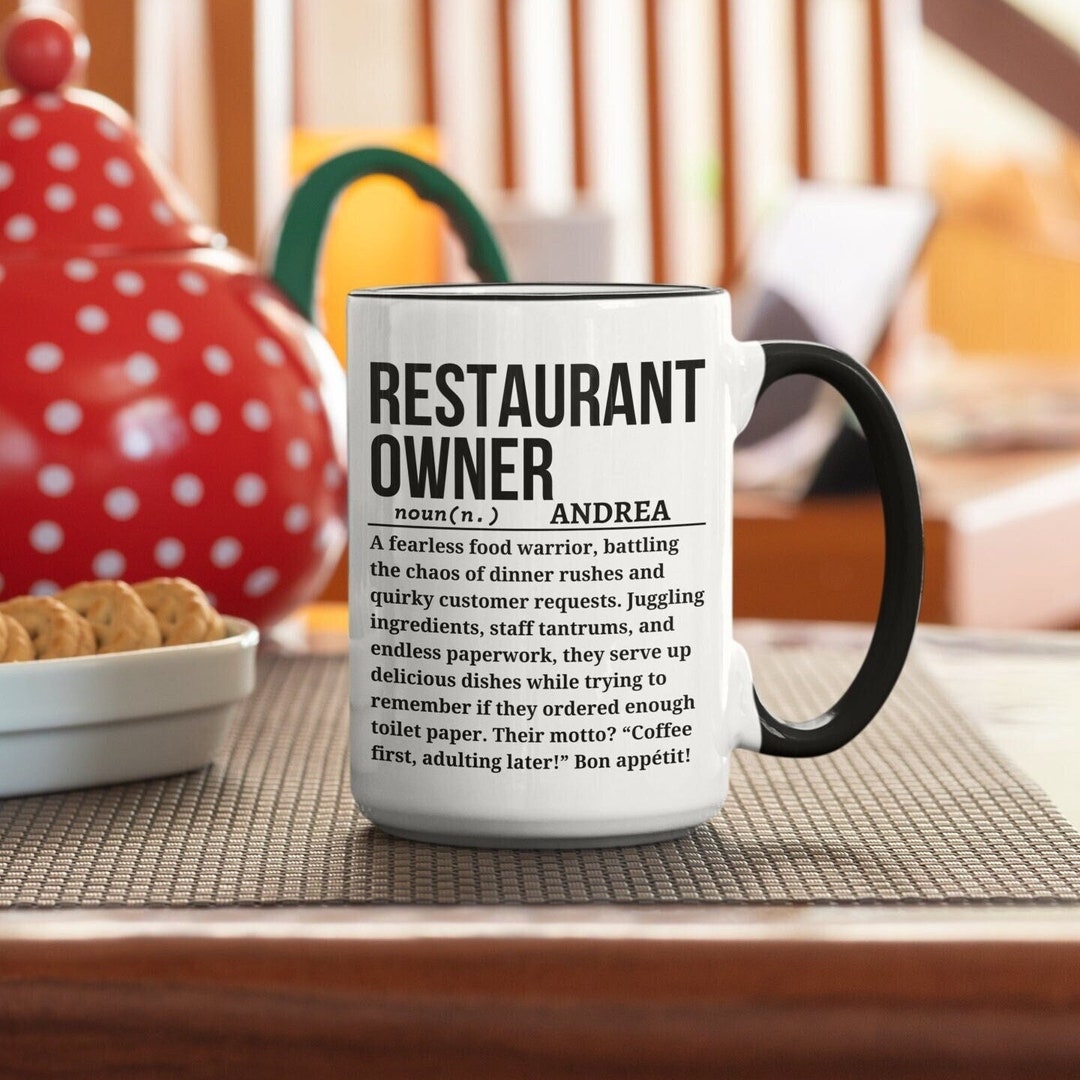 Restaurant Owner Mug, Chef Gift, Coffee Lover, Kitchen Humor, Funny Mug ...