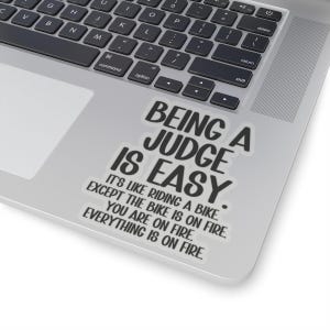 Judge Sticker, Courtroom Decal, Legal Sticker, Justice Decal, Judge ...