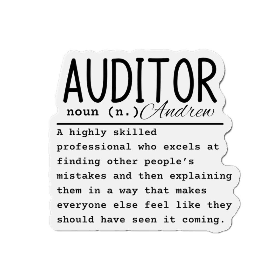 Funny Auditor Definition Magnet: Accounting Profession Gift - Etsy