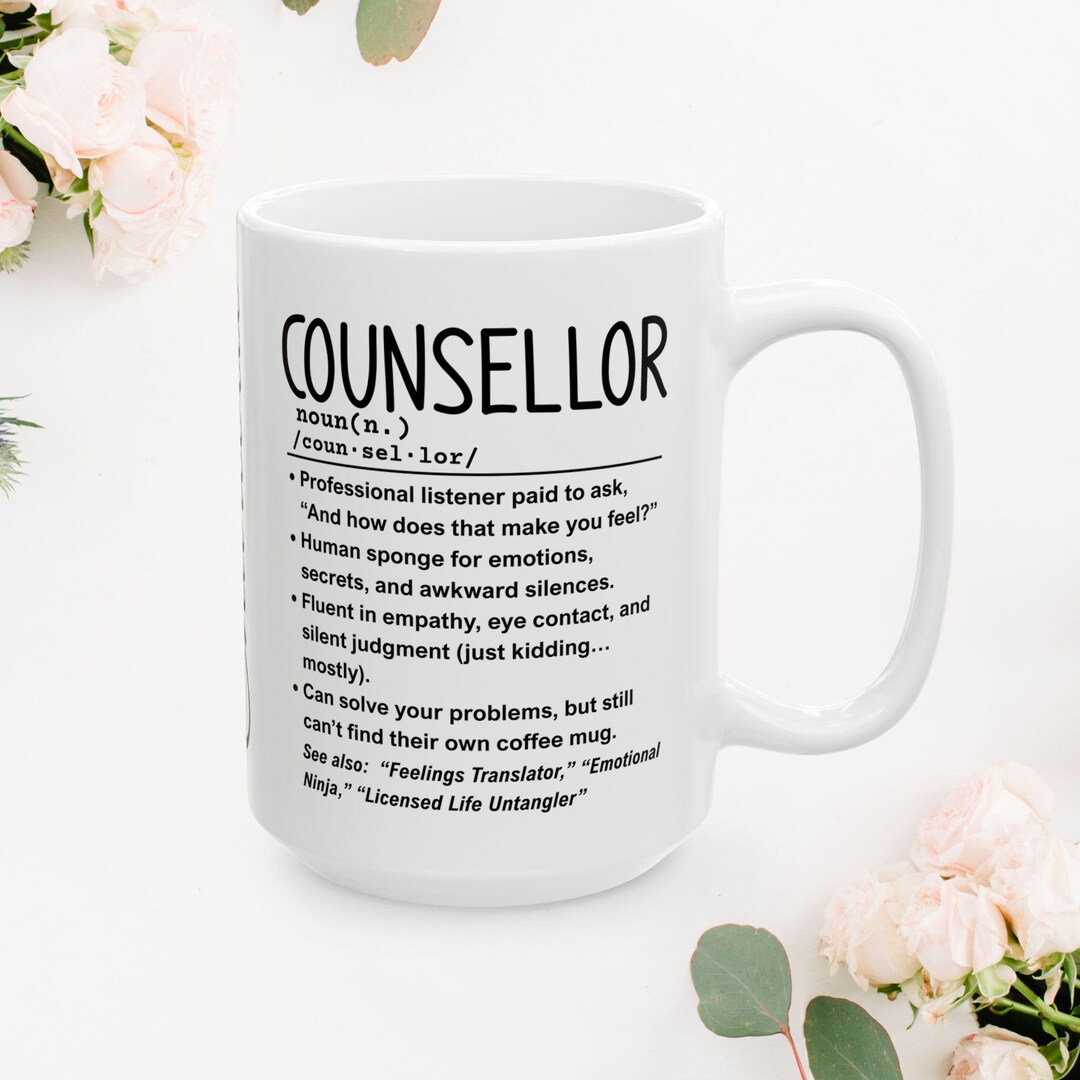 Counsellor Gift Mug, Therapist Gift, School Counselor, Mental Health ...