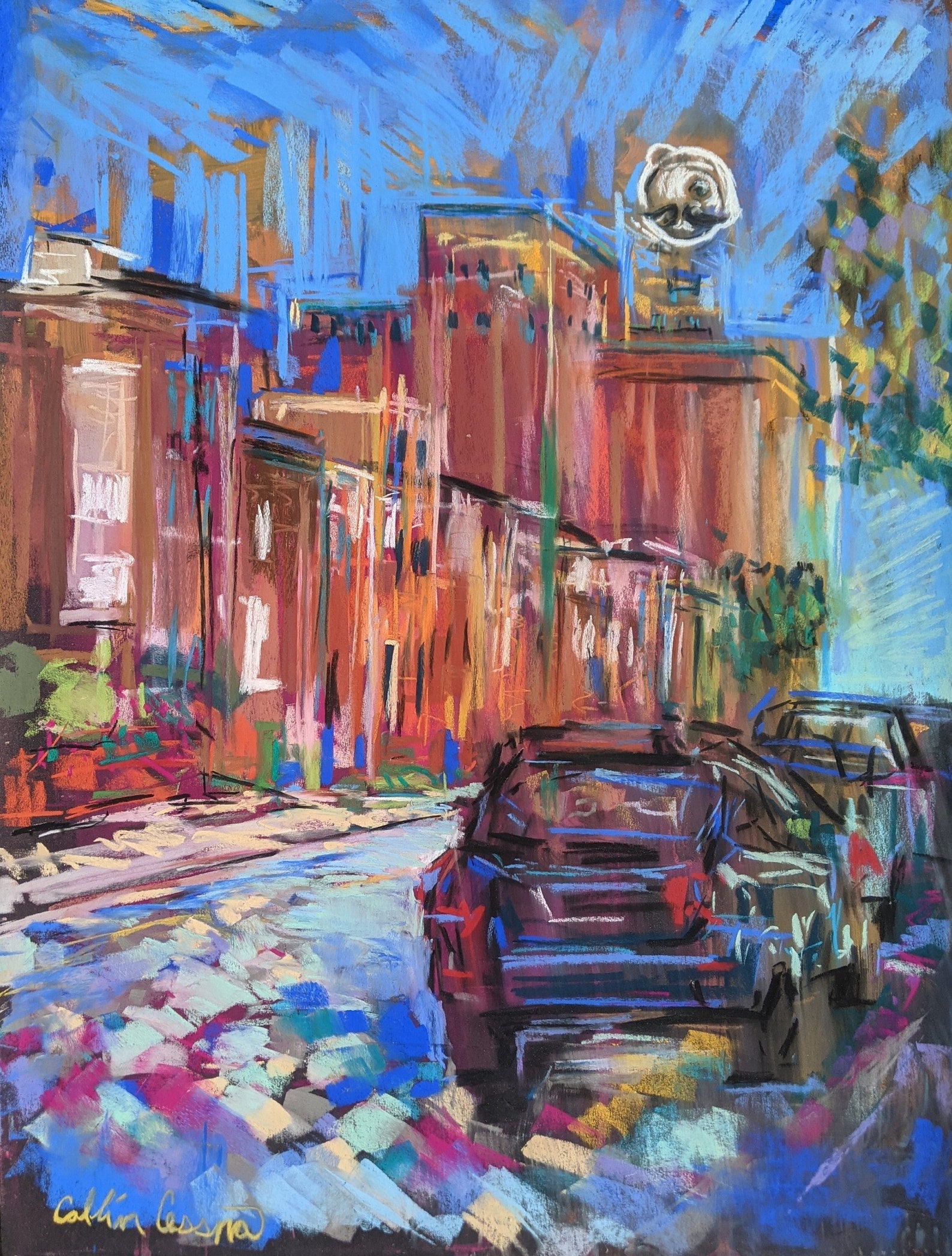 Natty Boh Tower by Collin Cessna Matted Print Canton Maryland | Etsy