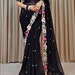Embroidery Work Saree, Indian Saree, Indian Wear, Elegant Saree, Work ...
