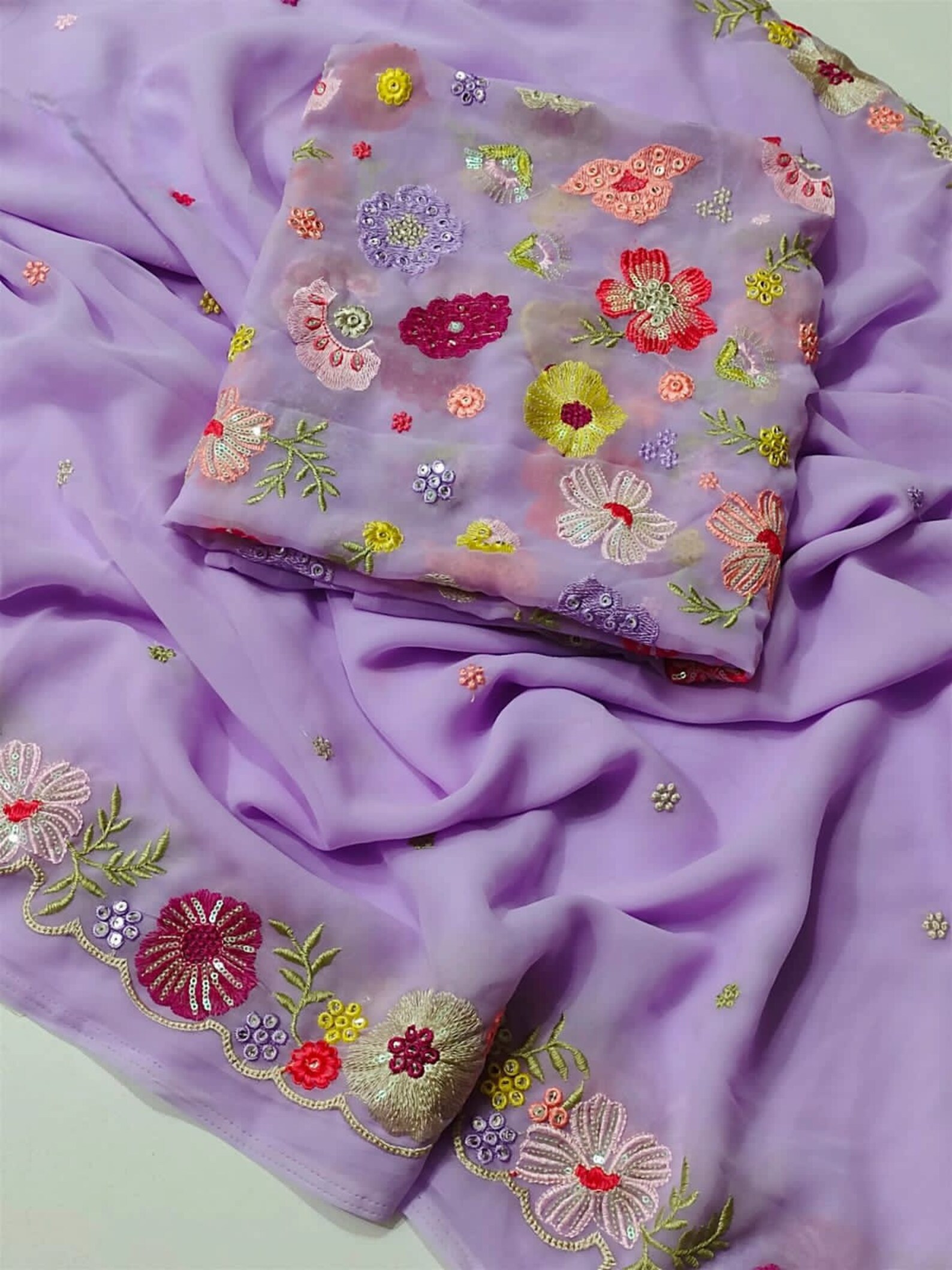 Embroidery Work Saree, Indian Saree, Indian Wear, Elegant Saree, Work ...