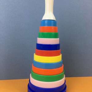 Vintage 1960s Merit Ring-a-bell Tower 'safe Play' Nursery Stacking ...