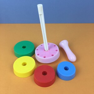 Vintage 1960s Merit Ring-a-bell Tower 'safe Play' Nursery Stacking ...